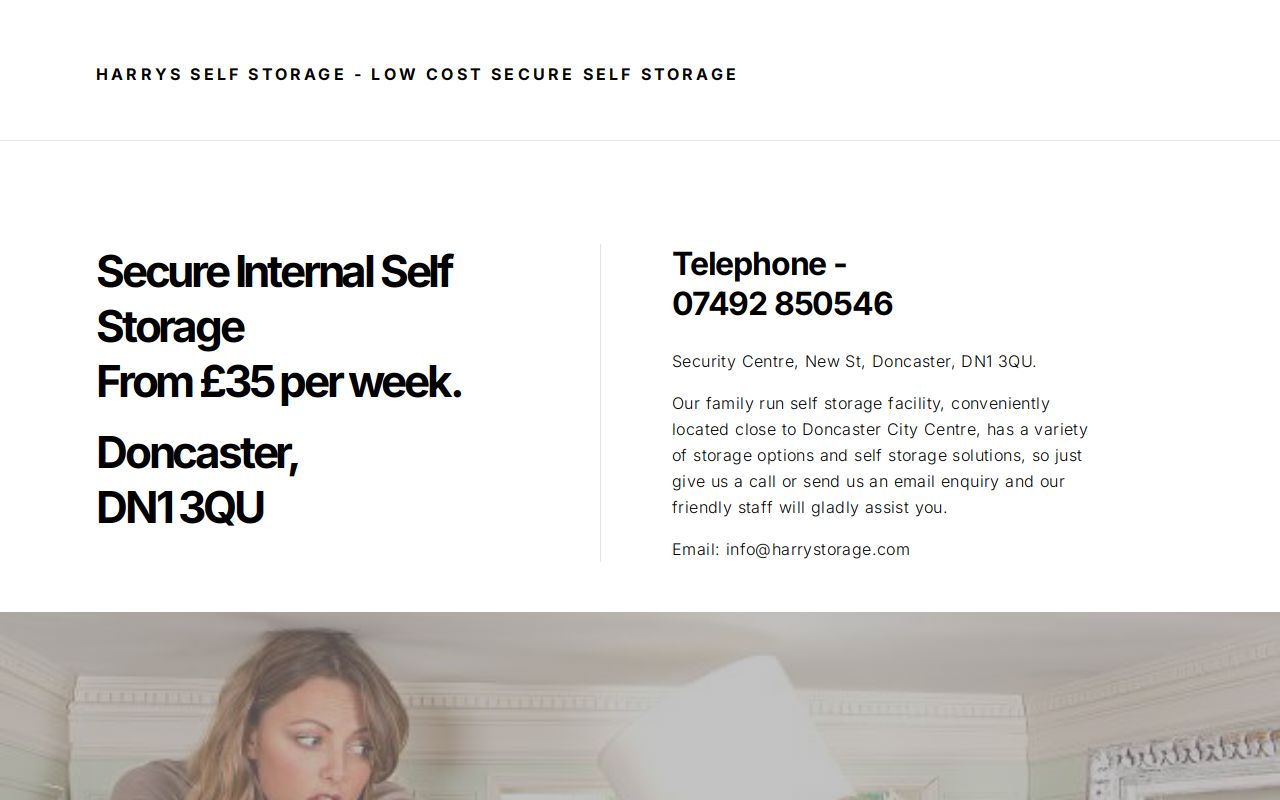 Harrys Storage Doncaster | Secure Low Cost Self Storage from £10 P/Week